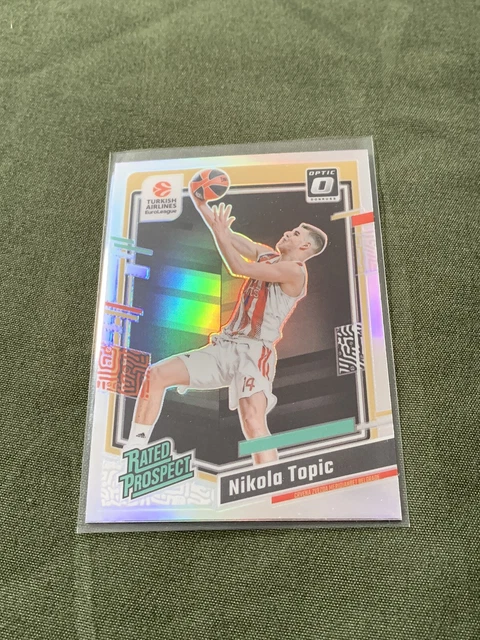 NIKOLA TOPIC RECRUE argent PRIZM Holo Panini Euroleague Donruss 2023 ...