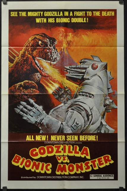 GODZILLA VS BIONIC Monster / Cosmic Monster 1977 Original 1ST Freigabe ...
