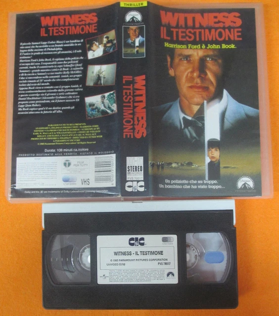 1998 HARRISON FORD PARAMOUNT PVS 70017(F56) NO DVD VHS*IL WITNESS ...