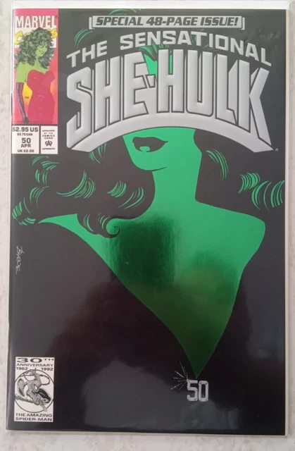 SHE-HULK 2022 #1 Artgerm & Sensational She Hulk 50 1993 - Green Foil ... SHE-HULK 2022 #1 Artgerm & Sensational She Hulk 50 1993 - Green Foil ...