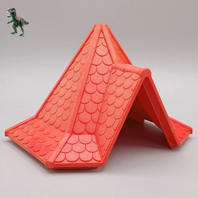 PLAYMOBIL 3268 TEJADO Rojo Castillo Medieval-pieza torre-fortaleza ...