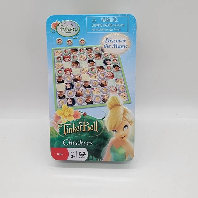 DISNEY FAIRIES TINKERBELL Checkers In A Tin Age 3 And Up £8.25 ...