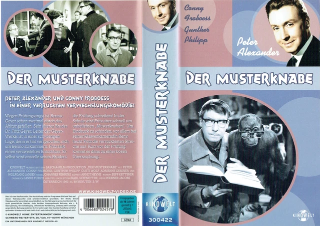 (VHS) VIDEOKASSETTE - Der Musterknabe - Peter Alexander, Cornelia Froboess £9.41 - PicClick UK