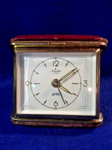 VINTAGE STARLET 2 Jewels Travel Alarm Clock £8.50 - PicClick UK