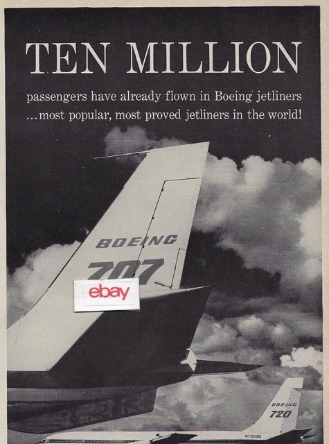 BOEING AIRCRAFT COMPANY 1962 Boeing 707-320B Avion De Ligne Le Plus ...