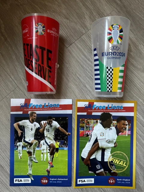 UEFA EURO 2024 Germany Bundle - x2 Stadium Cups & x2 Free Lions (Incl ...