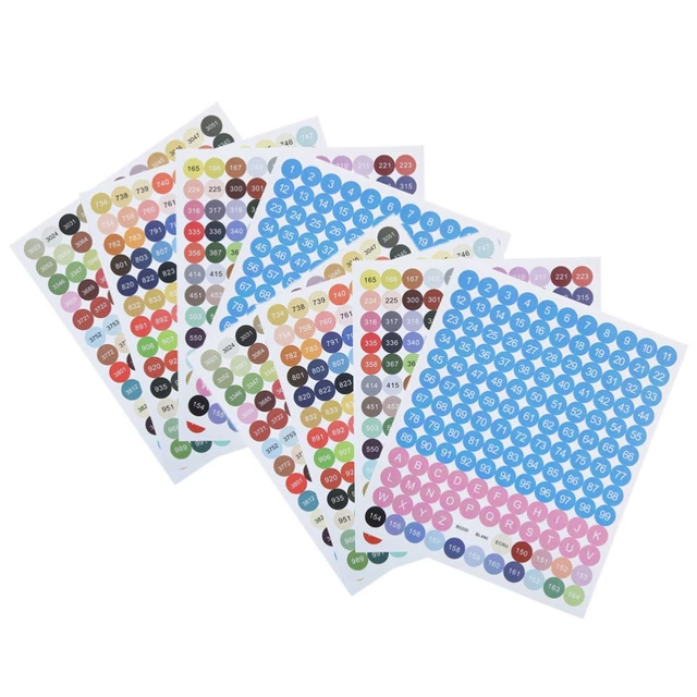 8 SHEETS PAINTING Sticker Adhesive Number Stickers Classification $14. ...