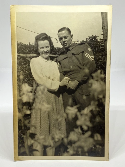 RARE WW2 BRITISH 9th Armoured Division Sergeant Portrait Photograph £15 ...