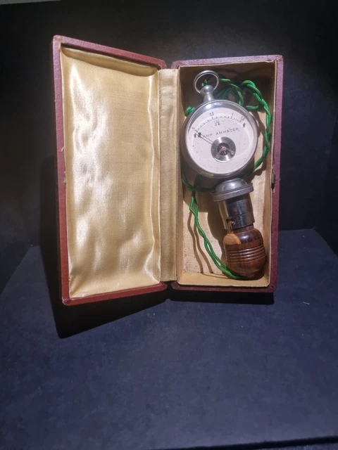 VINTAGE LAMP AMMETER Antique Bulb Tester Rare Unusual Peto & Radford ...