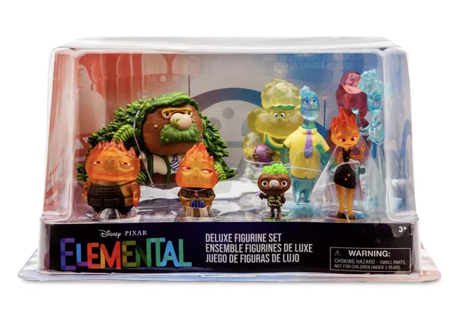 DISNEY PIXAR 2023 Elemental Deluxe Figurine Playset Characters Toy New ...