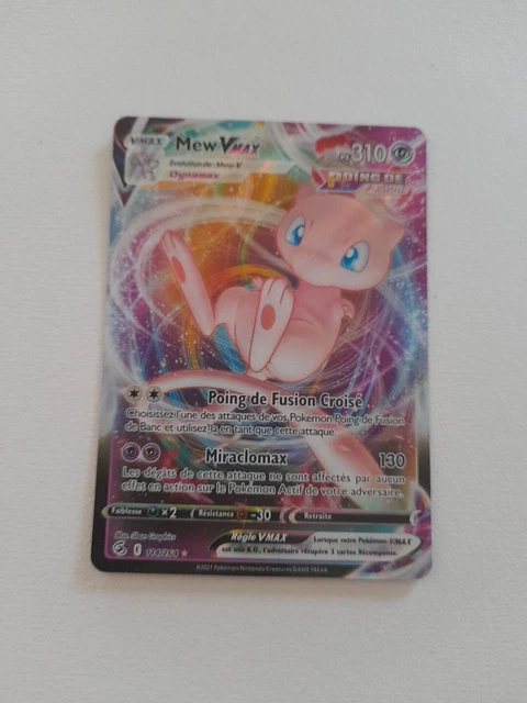 CARTE POKEMON MEW Vmax 114/264 Poing De Fusion FR EUR 2,69 - PicClick FR