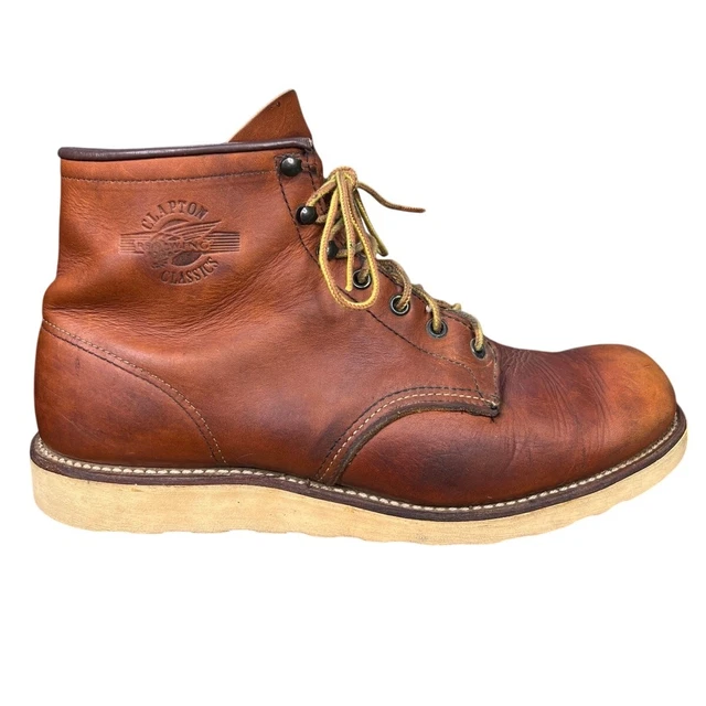 RARE VINTAGE RED Wing Men’s Clapton 1945 Brown leather Chukka Boot Size ...