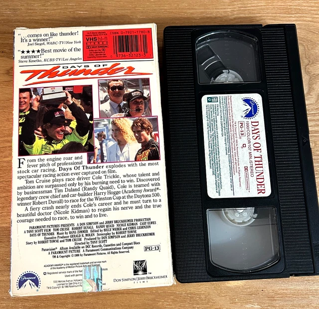TOM CRUISE DAYS of Thunder VHS tape Ships Same Day With Tracking £8.92 ...
