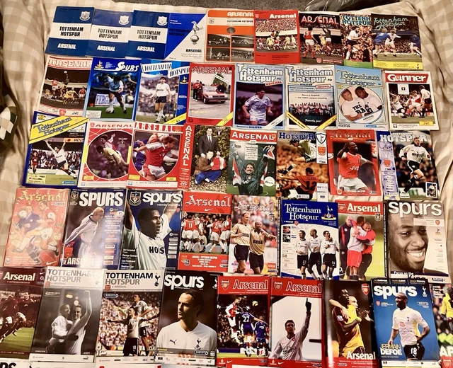 ARSENAL V SPURS Programmes X50 Spanning 1972- 2023 . Very Good ...