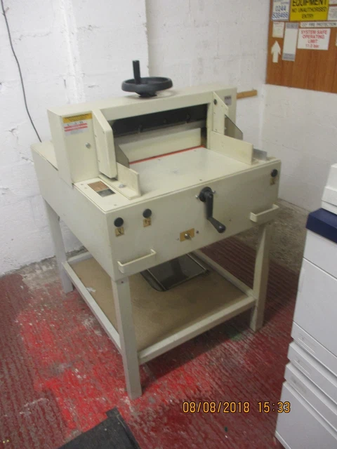 IDEAL 4810 ELECTRIC guillotine manual backstop. £160.00 - PicClick UK
