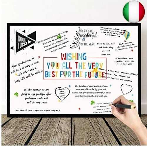 ADDIO DECORAZIONE FESTA Biglietto d'Addio Collega Biglietto d'Auguri ...