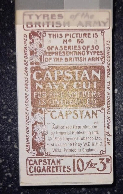 CAPSTAN CIGARETTE CARDS (Reproduction) Types of the British Army EUR 2 ...