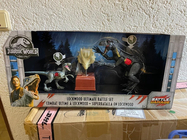 MATTEL JURASSIC WORLD Lockwood Ultimate Battle Set Indoraptor Blue ...