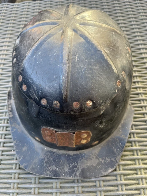 ANTIQUE UNRESTORED VINTAGE Mining Rare MINERS CAP HAT HELMET £49.99 ...