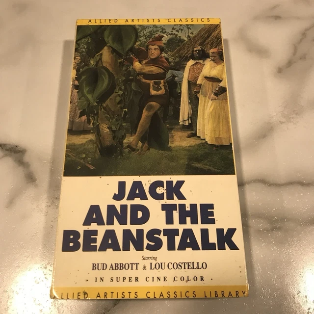 JACK AND THE Beanstalk VHS 1993 Bud Abbott Lou Costello Allied Artists ...