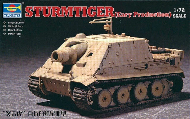 TRUMPETER 07274 STURMTIGER Assault Mortar Early Typ in 1:72 Bausatz Neu ...