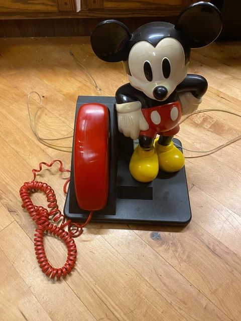 VINTAGE AT&T COLLECTIBLE Disney Mickey Mouse Touch-tone Landline Phone ...