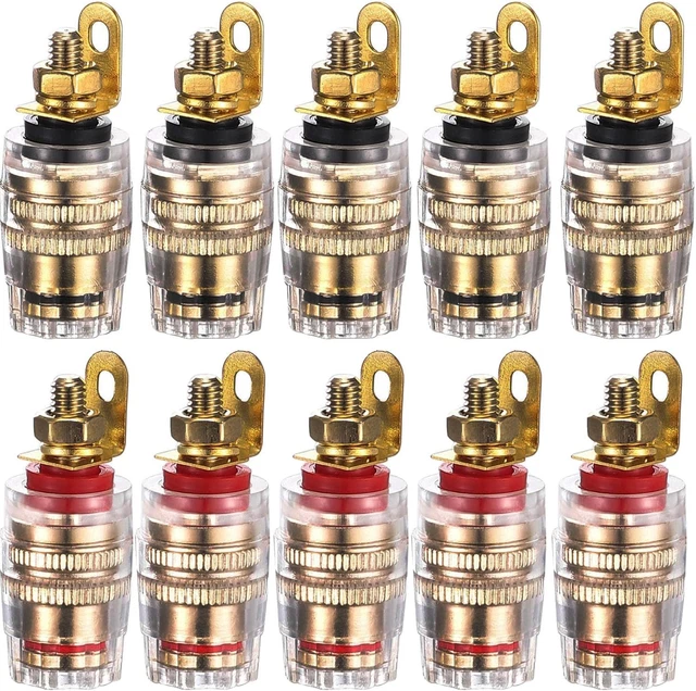 SPEAKER TERMINAL BINDING Post Banana Plug Socket Connector 4Mm 10PCS £6 ...