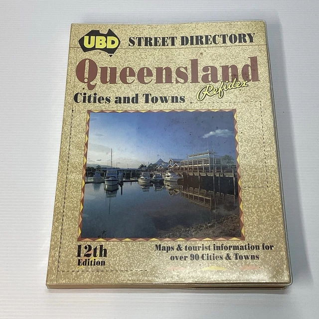 UBD REFIDEX 1995 Queensland Street Directory Cities and Towns 12 Ed $25 ...