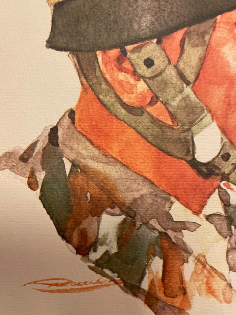LÉGION ÉTRANGÈRE 2ème REP Légionnaire parachutiste Repro aquarelle ...