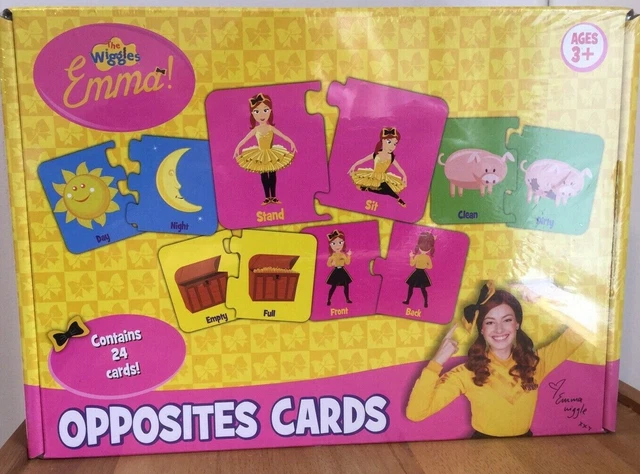THE WIGGLES EMMA Opposites Matching Card Game Educational Toy Kids 3 y+ ...