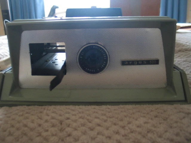 VINTAGE ARGUS 500 Super Han-o-Matic (Hanimex) slide projector. £5.00 ...