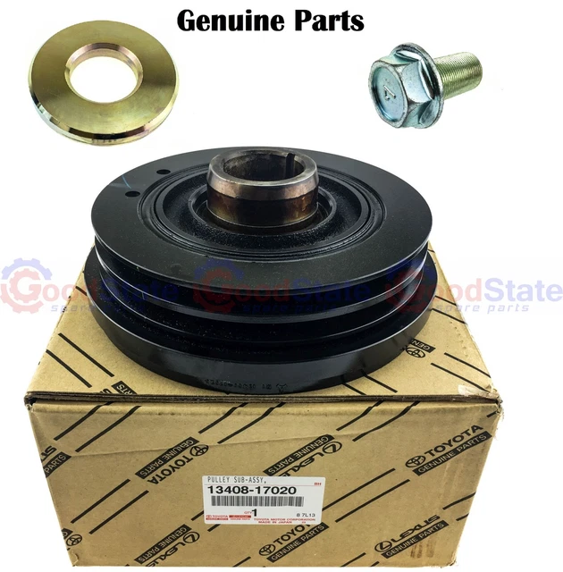GENUINE LANDCRUISER 80 Series 1HD 1HZ Crankshaft Pulley Bolt Washer Kit ...