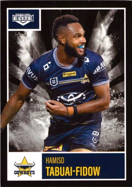 2022 NORTH QUEENSLAND COWBOYS NRL Card HAMISO TABUAI-FIDOW Elite EUR 3 ...