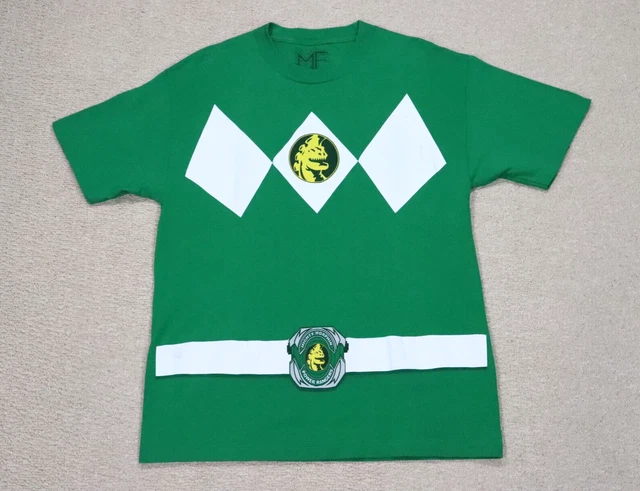 MIGHTY MORPHIN POWER Rangers Adult Large Green Tommy Oliver 90s Cartoon ...