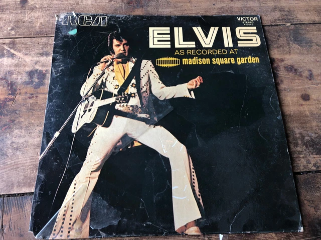 ANCIEN DISQUE VINYLE 33T Elvis Presley Madison square garden french old ...