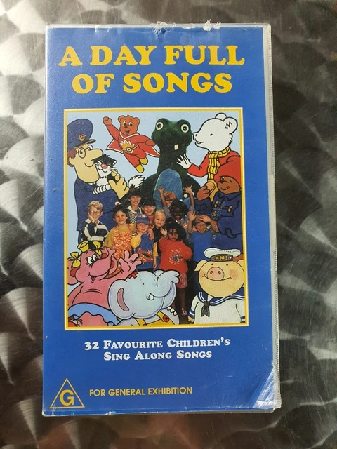 A DAY FULL Of Songs - Vintage 1993 ABC For Kids VHS Video Tape RARE $20 ...