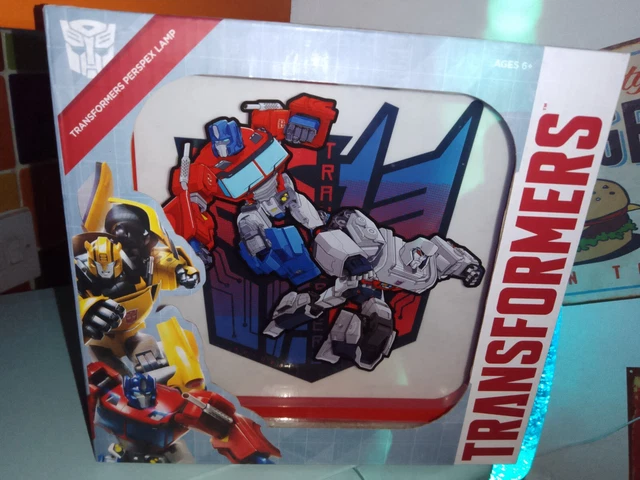 TRANSFORMERS 3D PERSPEX Wall Light and Desk Lamp £0.99 - PicClick UK