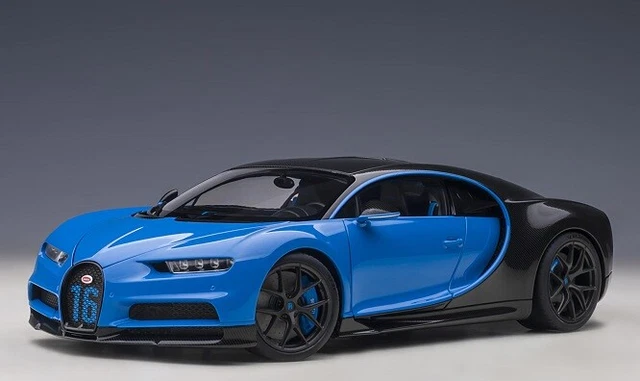 AUTOART 70997 - 1/18 Bugatti Chiron Sport (French Racing Blue/Carbon ...