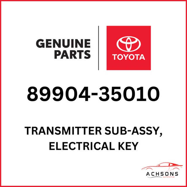 89904-35010 GENUINE TOYOTA Transmitter Sub-Assy, Electrical Key ...