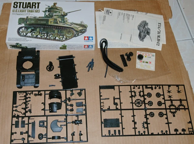 MAQUETTE TAMIYA STUART U.s. Light Tank M3 EUR 5,00 - PicClick FR