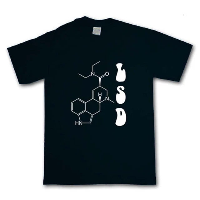 LSD FORMEL T-SHIRT - Psychedelia Molekül Drogen Acid House ...