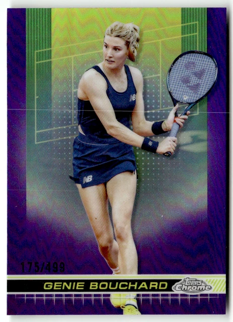 TOPPS CHROME 2024 Tenis No. 79 Genie Bouchard Refractor Púrpura 174/499 ...