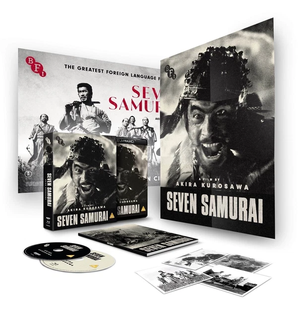 SEVEN SAMURAI LIMITED Edition [2 Disc] 4K UHD + Blu Ray Akira Kurosawa ...