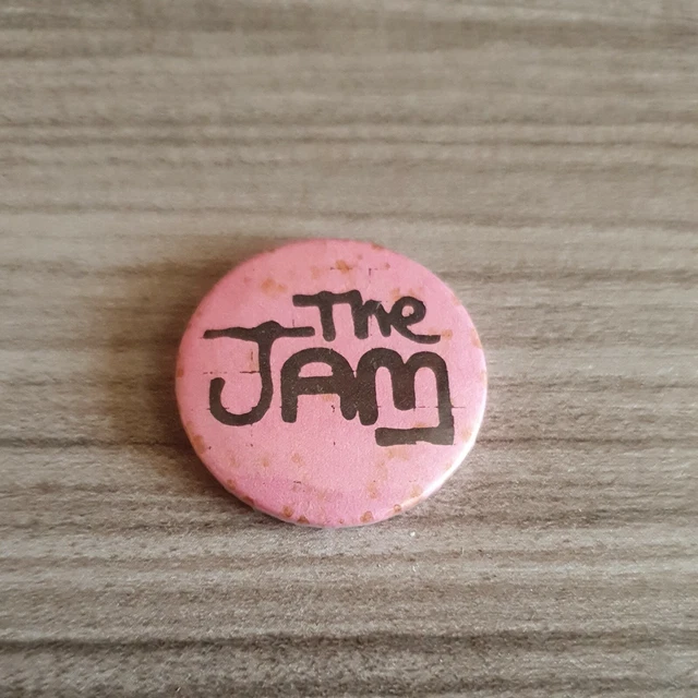 ORIGINAL 1970S/80S THE Jam Badge 25mm The Jam Tour Badge Mods Punk Pin ...