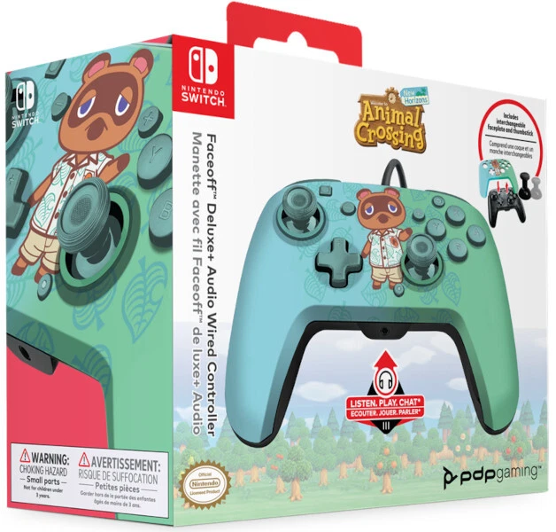MANDO PDP FACEOFF Wired Controller+audio Wired Control Animal Crossing ...