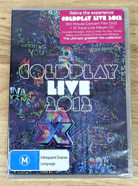 COLDPLAY: LIVE 2012 DVD & CD Region ALL Concert New & Sealed + FAST FREE POSTAGE $17.95 ...