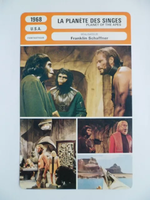 CARTE FICHE CINEMA 1968 LA PLANETE DES SINGES Charlton Heston Roddy Mac ... CARTE FICHE CINEMA 1968 LA PLANETE DES SINGES Charlton Heston Roddy Mac ...