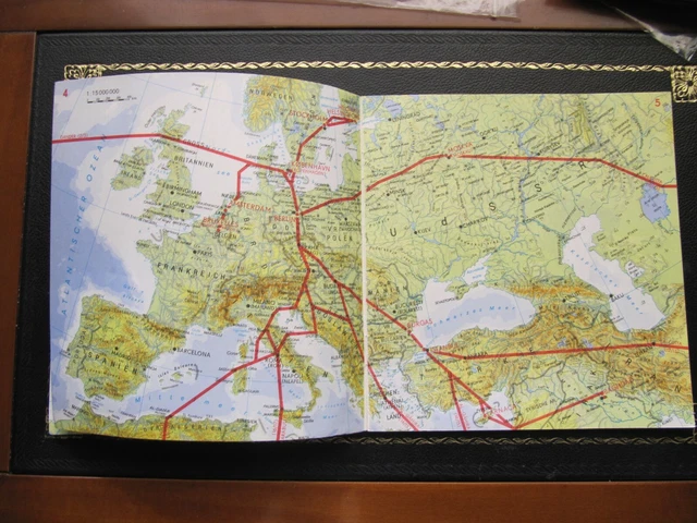 INTERFLUG OLD EAST GERMANY streckenkarte route map EUR 23,39 - PicClick IT