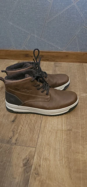 MEN BROWN LEATHER Mustang Lace Up Boots Size 8uk Eu42 £19.36 - PicClick UK