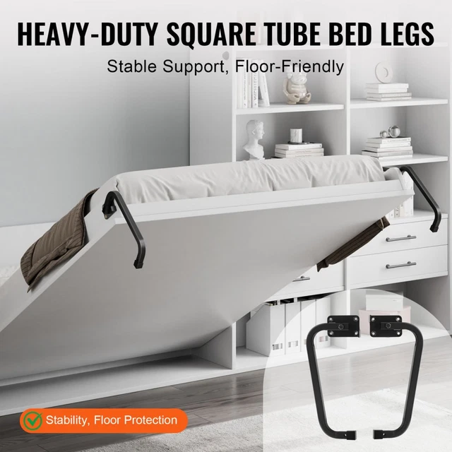 TWIN MURPHY BED Kit Deluxe DIY Folding Wall Bed Hardware Set Easy ...